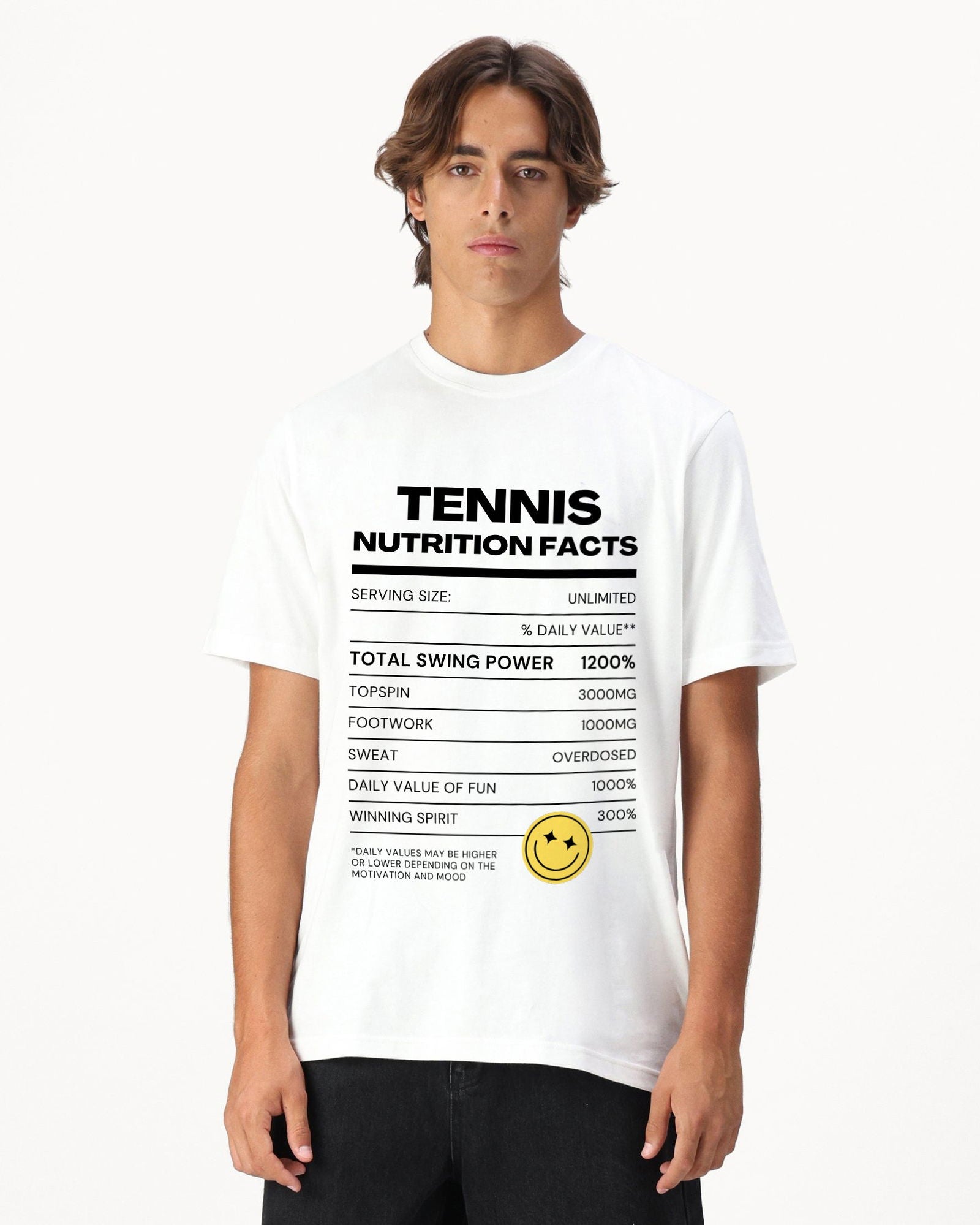 NUTRITION FACTS - Tennis (Dri Fit) – GRANDSLAM Clothing